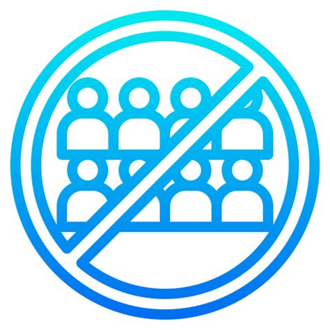 No Group Srip Gradient Icon