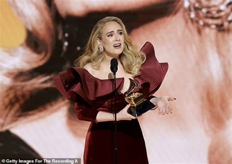 2023 Grammy Awards Adele Dedicates Win To Son Angelo And Boyfriend