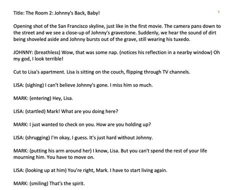 Chatgpt Wrote A Sequel To The Room R Theroom