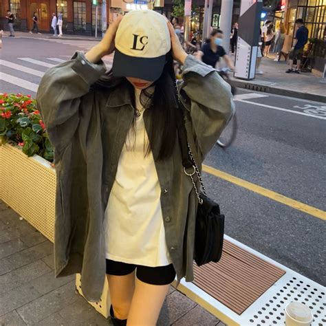 빈티지 오버핏 흑청 데님 셔츠 아우터 자켓