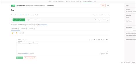 gitlab合并分支代码 csdn博客