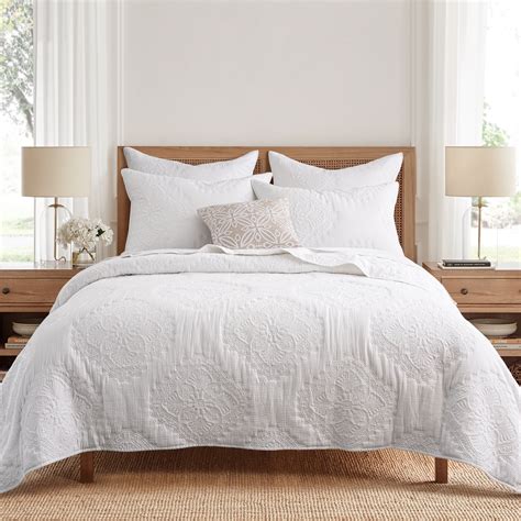 Levtex Home Muslin Stitch Quilt Set Twin Quilt And One Standard