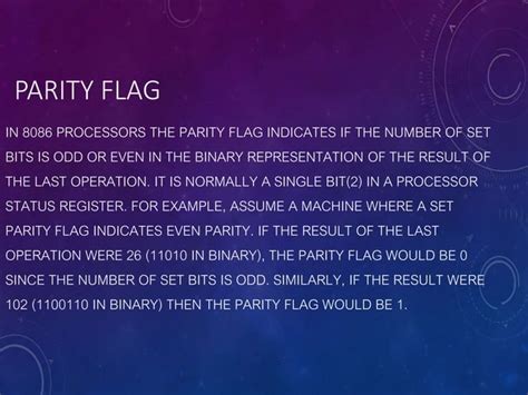 Flag Register Of 8086 Pptx Operating Systems Computer Software And Applications