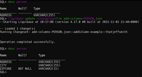 How To Use JSON XML YAML Liquibase ChangeSets In SQLcl