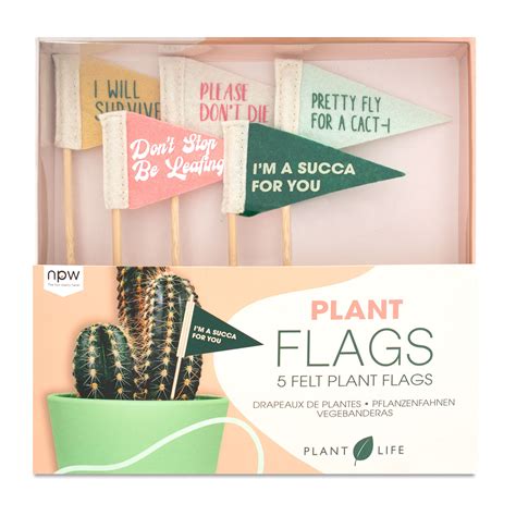 Funny Felt Plant Flags, Set of 5 - Garden & Artificial Plants - Hallmark