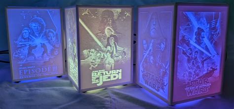 Star Wars Trilogy Inspired Light Cube Etsy