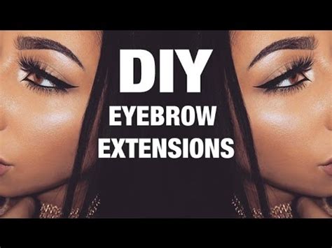 DIY EYEBROW EXTENSIONS YouTube