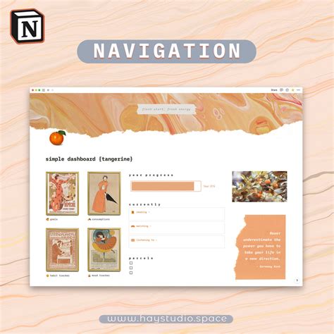 2023 Notion Dashboard Setup Simple Template To Organise Your Life HAY Studio