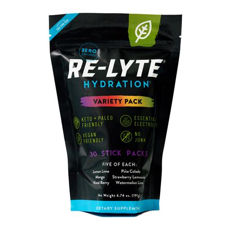 Re Lyte® Hydration Electrolyte Powder Stick Packs Redmond Life