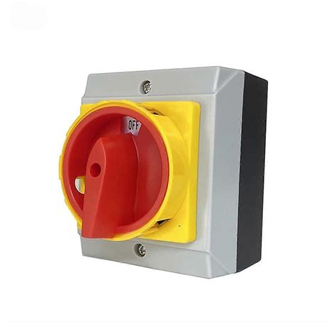 Isolator Switch Locking Fixed Padlock Rotary With Waterproof Enclosure