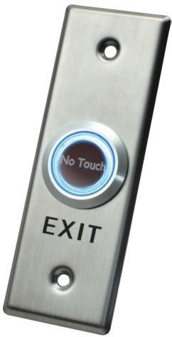 X Touchless Exit Button Stainless Steel Small SPDT VDC DSI