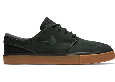 Nike Sb Stefan Janoski Black Canvas Gum Mens 333824 020 Us