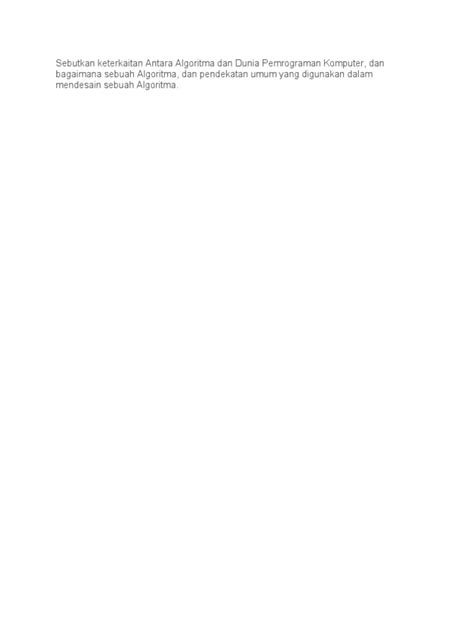 Diskusi 1 Algoritma Dan Pemrogramandocx Pdf