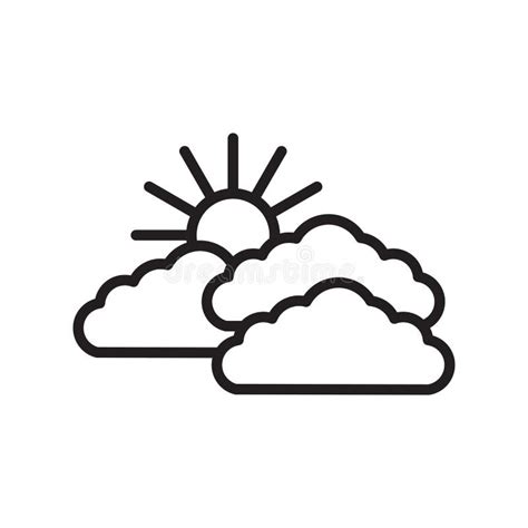 Sky Icon Vector Isolated On White Background Sky Sign Stock Vector