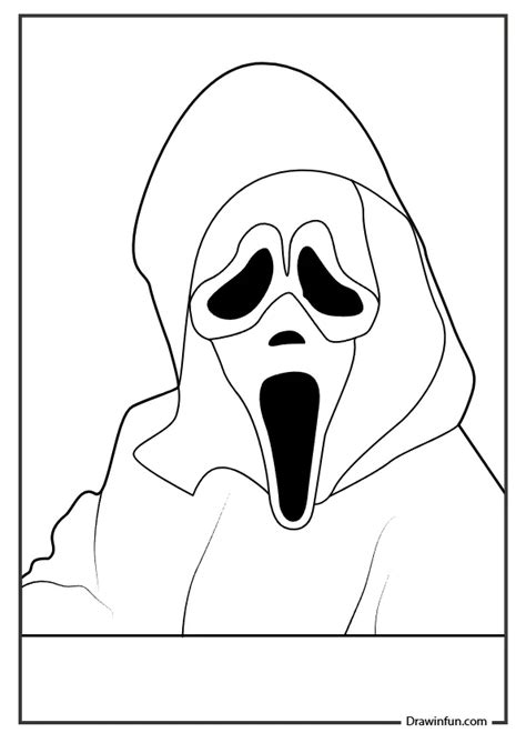 9 Ghost Face Coloring Pages Free Pdf Printables