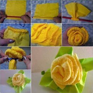 Flor De Papel Crepom Como Fazer Dicas E Ideias