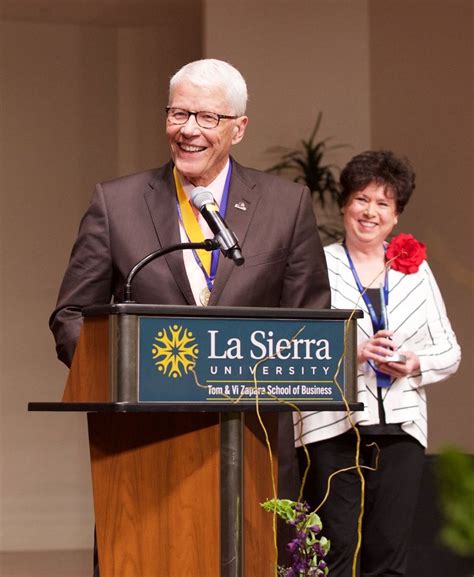 Gordon And Cynthia Bietz Accept The La Sierra University Alumni Of The