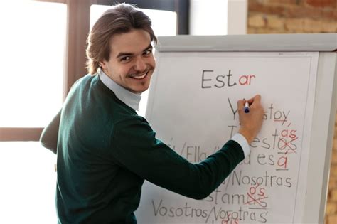 Free Photo Medium Shot Man Correcting Grammar Mistakes