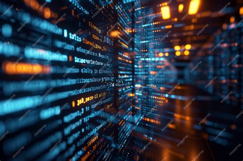 premium photo binary code in cyberspace representing data in a computer