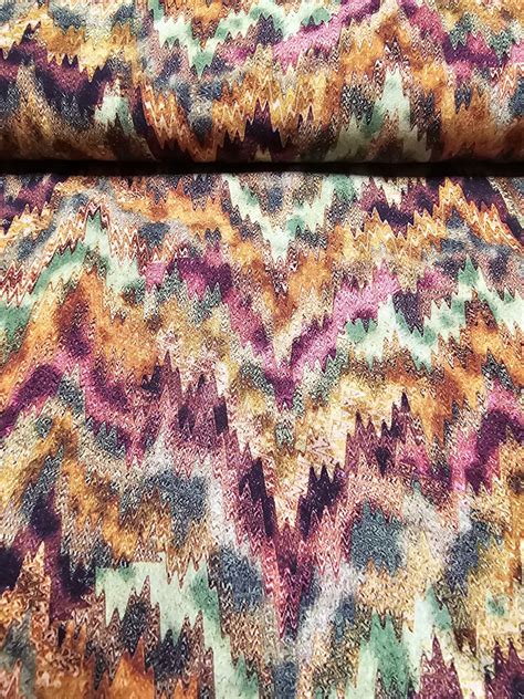 Viskose Popeline Meterware Batik Muster Aquarell Stoffjunkies