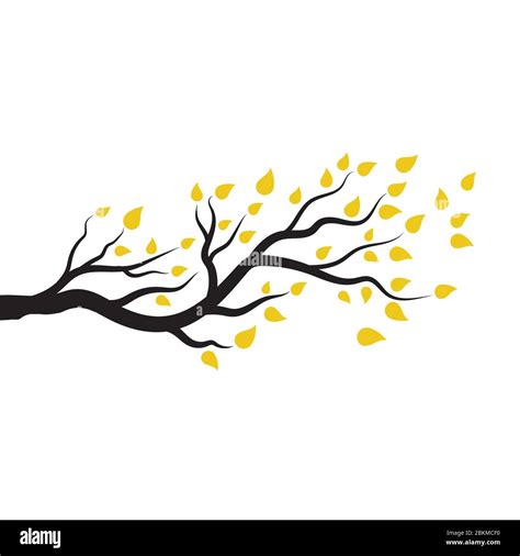 Tree Branch Vector Illustration Design Template Stock Vector Image Art Alamy