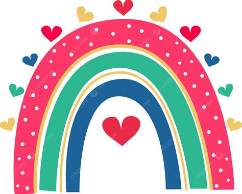 마음 발렌타인 데이와 화려한 무지개 무지개 하트 무지개 발렌타인 사랑 Png 일러스트 및 벡터 에 대한 무료 다운로드 Pngtree