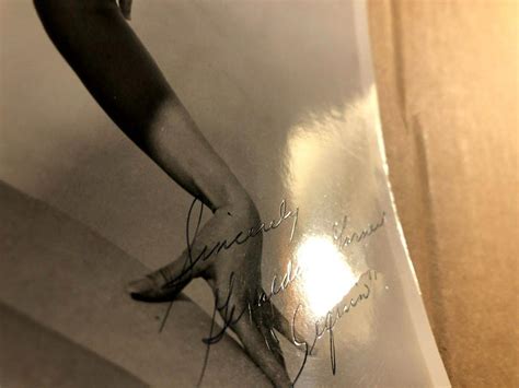 Sequin Aka Geraldine Garner Very Rare Autographed 810 Photo 50s