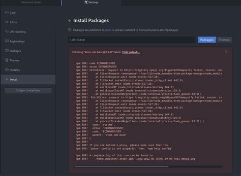 Apm Not Able To Install Npm Errors Issue Atom Atom GitHub