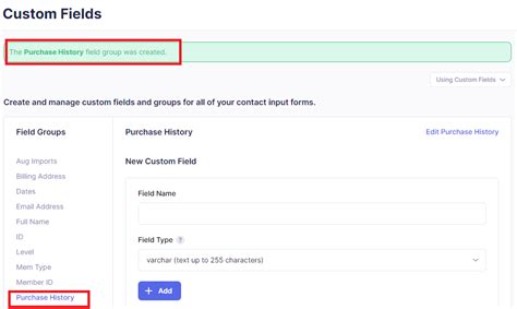 create edit load custom fields campaign refinery support