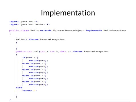 Rmi Architecture PPTX Programming Languages Computing