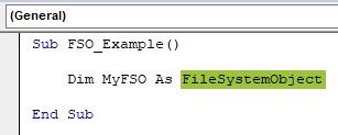 VBA FileSystemObject FSO How To Enable Use In Excel