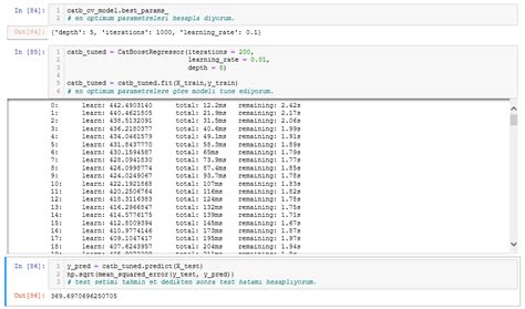 Python CatBoost Regresyon