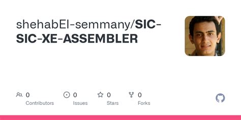 github shehabel semmany sic sic xe assembler