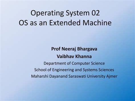 Operating System Introduction
