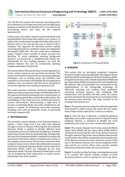 mouse cursor control hands free using deep learning pdf