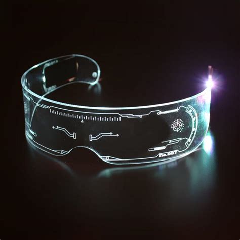 Colorful Luminous Glasses Led Glasses Futuristic Grandado