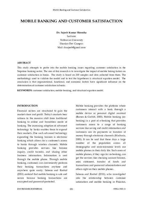 Doc Mobile Banking And Customer Satisfaction