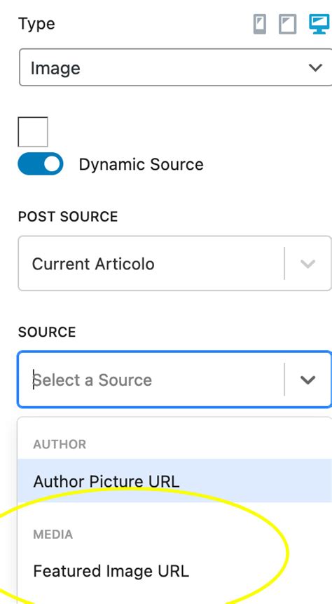 view of articles does not allow to display feature image toolset