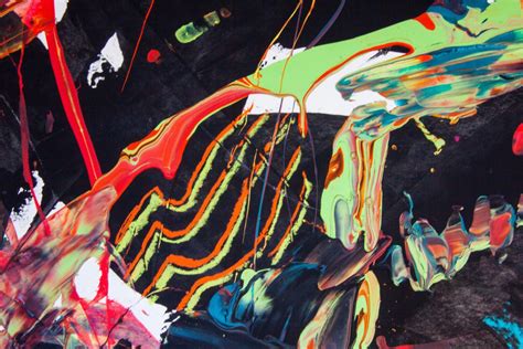 무료 이미지 추상 구조 주황색 녹색 빨간 색깔 페인트 푸른 화려한 노랑 낙서 배경 심리학 벽화 표현 환자 현대 미술 대리석으로 뒤덮인
