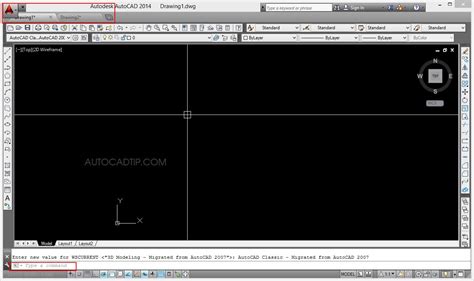 The User Interface In AutoCAD 2014