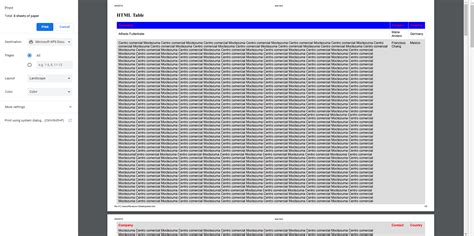 Html Styles Applied On Header Are Not Applied In Print View Stack