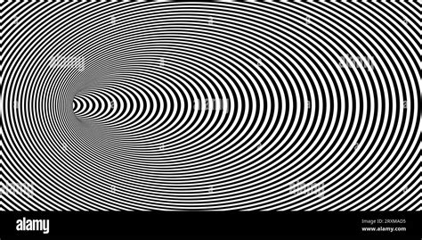 Geometric abstract hypnotic wormhole tunnel. Optical Illusion ...