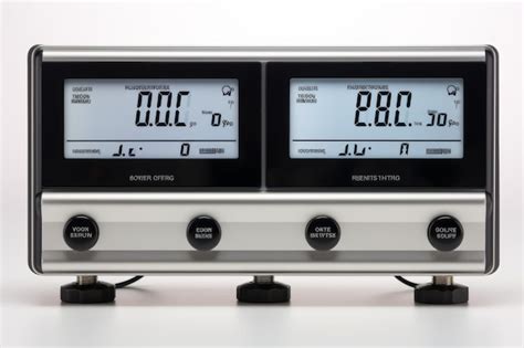Electricity Consumption Meter Isolated On White Background For