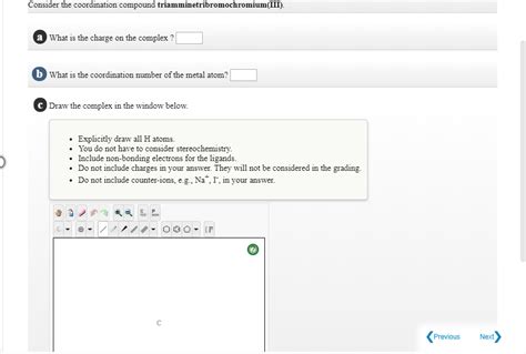 Solved Consider The Coordination Compound