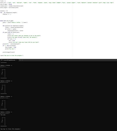 How I Implemented Hangman Game On Day 07 Mahnoor Awais Posted On The