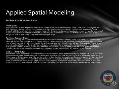 Ppt Applied Spatial Modeling Powerpoint Presentation Free Download
