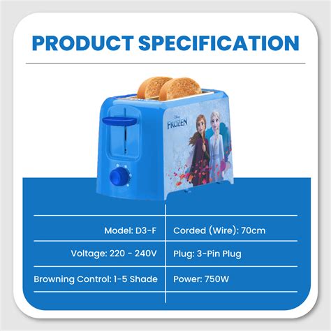 Russell Taylors Disney Frozen Bread Toaster D3 F