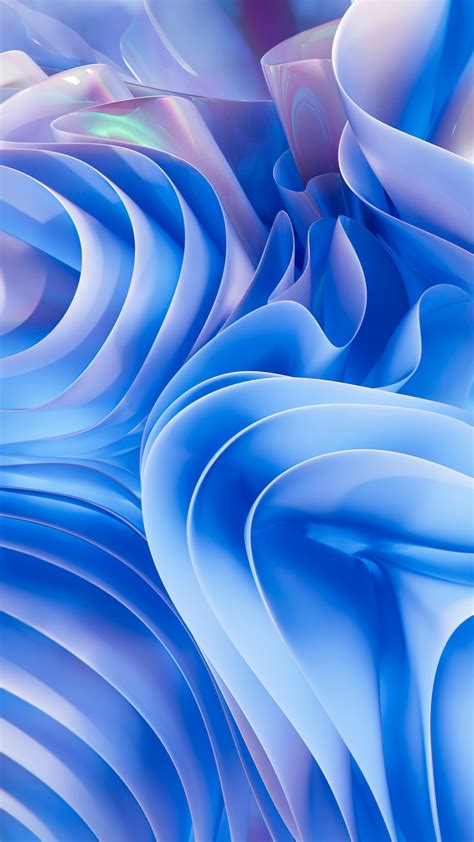 Blue aesthetic Wallpaper 4K, Abstract art, 3D Render