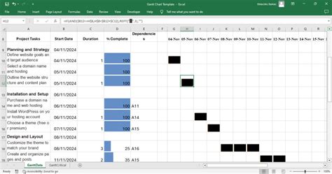 Creating Dynamic Gantt Charts In Excel Visualize Project Schedules