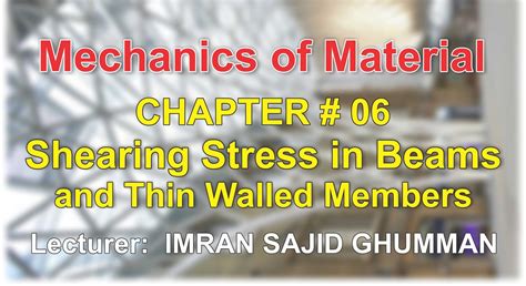 Mechanics Of Material